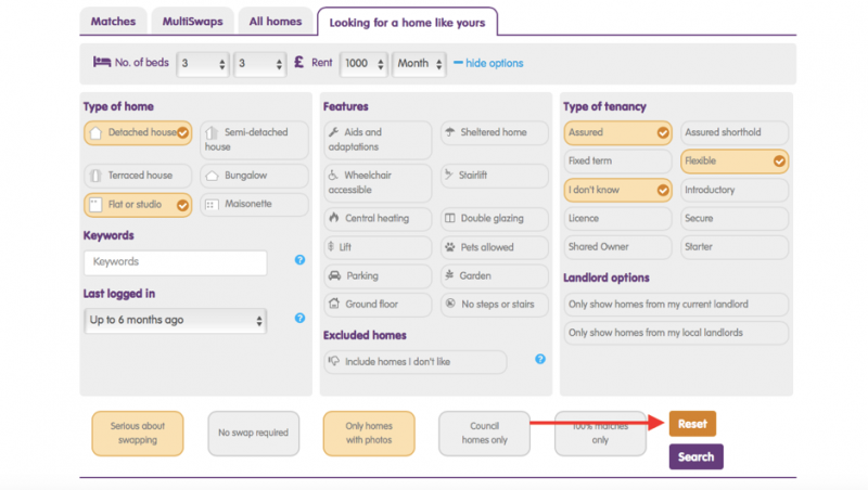 How to: Use HomeSwapper match filters - HomeSwapper
